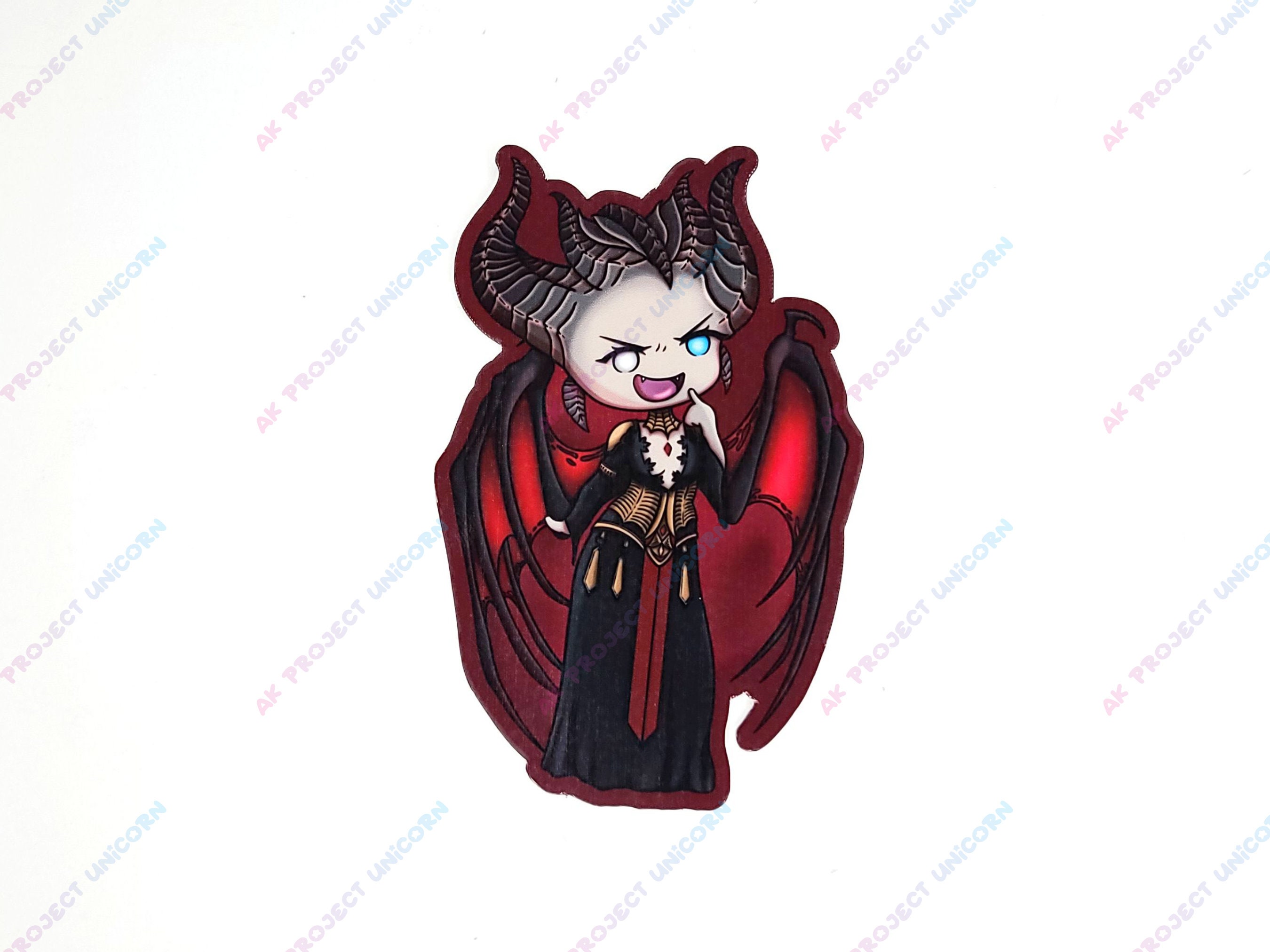 Chibi Lilith Sticker Diablo Sticker Vinyl Sticker Water - Etsy