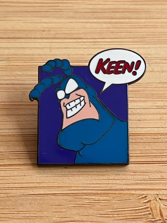 Rare Vtg 1995 Fox’s THE TICK Keen! Cloisonne Pin Ben … - Gem
