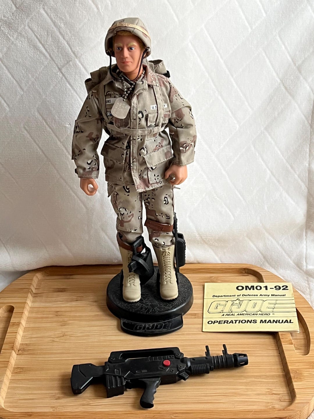 VTG 1992 GI Joe Hall of Fame Duke Action Figure 12" W/ Electronic ...
