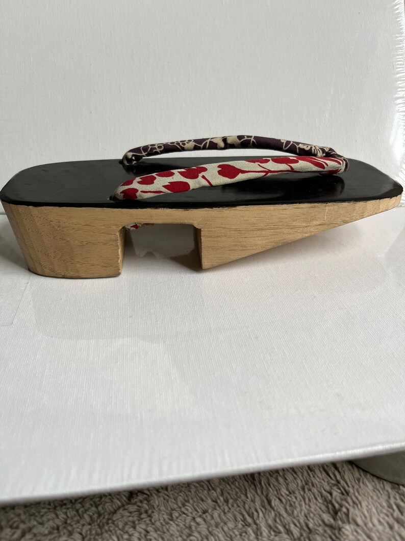 VTG Japanese Handmade Wooden Geta Geisha Kimono Sandals 8.5 L X 3.25 W ...
