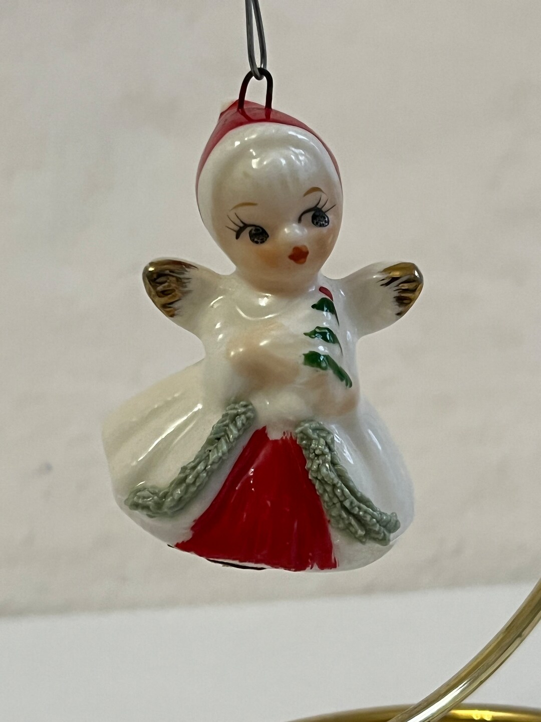 RARE Vtg MCM Lego Taiwan Angel Figurine Holding Christmas Tree 2 ...