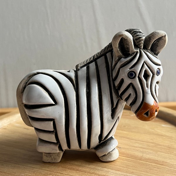 Ceramic Zebra Figurine - Etsy