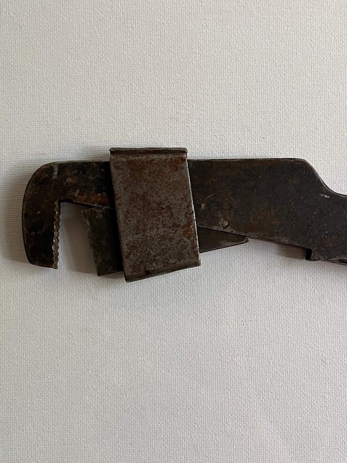 RARE Antique 9 Andrix Spring Loaded Slip Jaw Adjustable Wrench Adrian ...