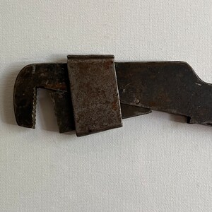 RARE Antique 9" Andrix Spring Loaded Slip Jaw Adjustable Wrench Adrian ...