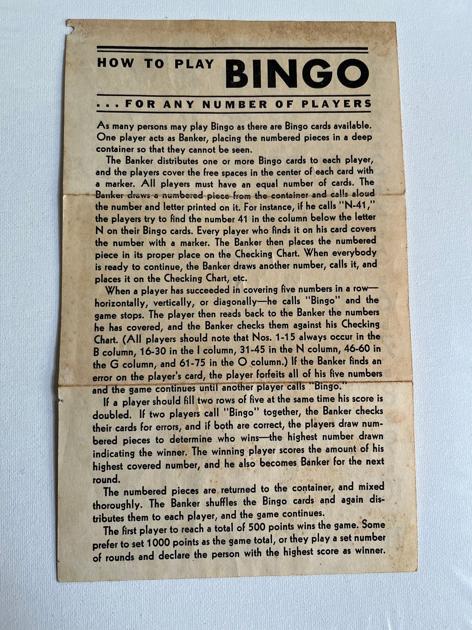 VTG MCM 24 Bingo Cards, 75 Wood Calling Numbers and 71 Red Solid ...