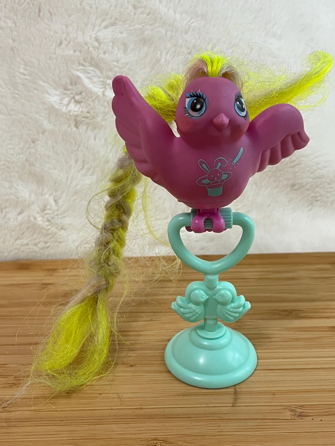 VTG 1987 My Little Pony Fairy Tails Tricky Tails Bird W/perch Hasbro ...