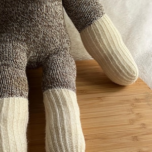 VTG Sock Monkey Big Lips Button Eyes Felt Lashes Nostrils Collar Plush ...