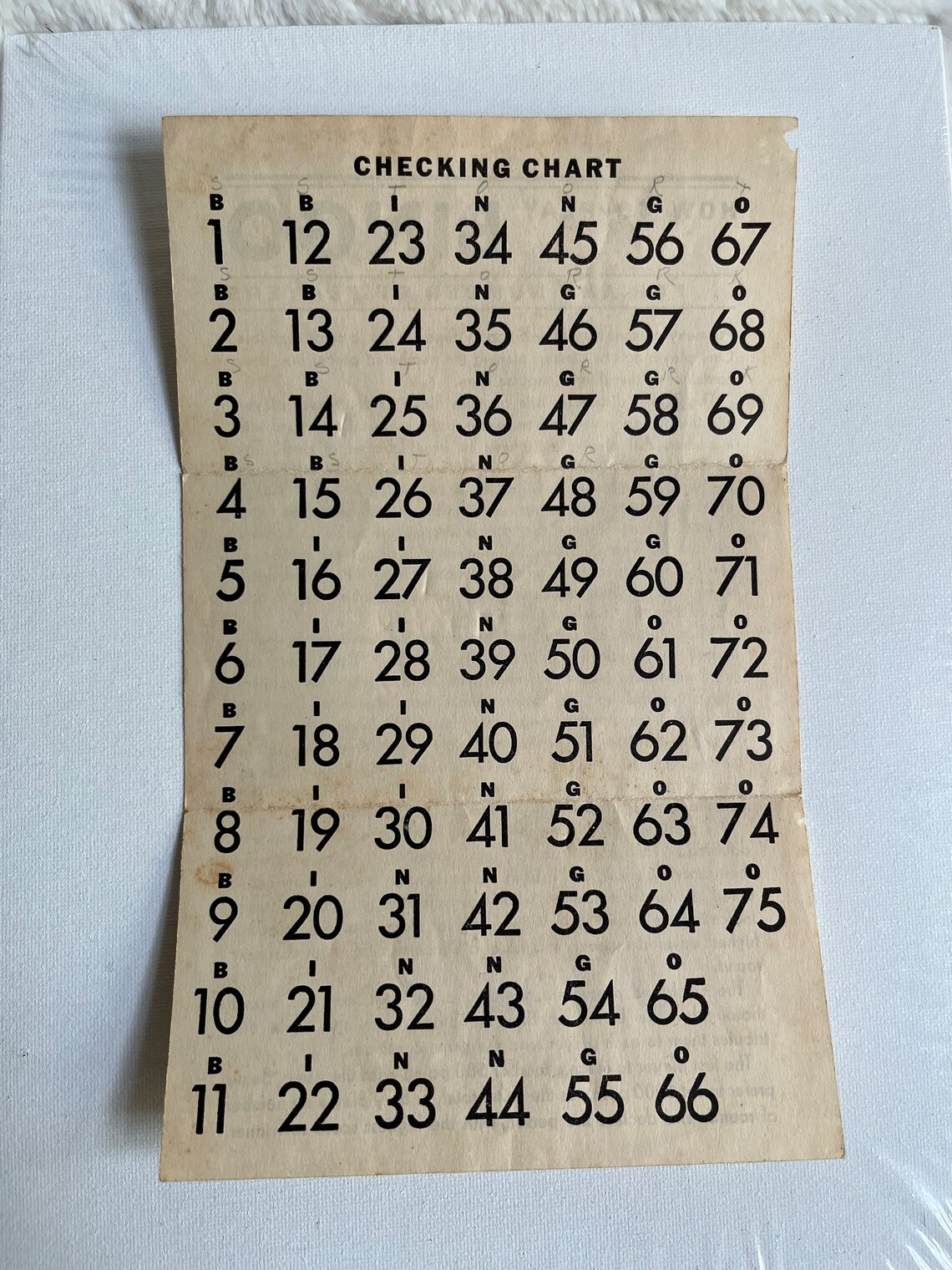 VTG MCM 24 Bingo Cards, 75 Wood Calling Numbers and 71 Red Solid ...
