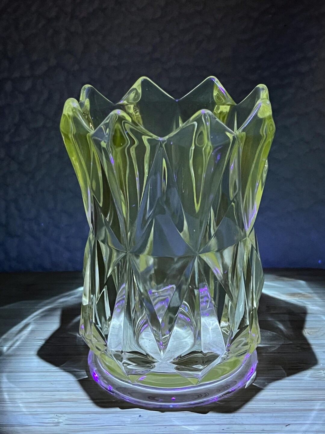 Antique EAPG 1893 Model Flint Co. Glass Heck Pattern Celery Vase UV ...