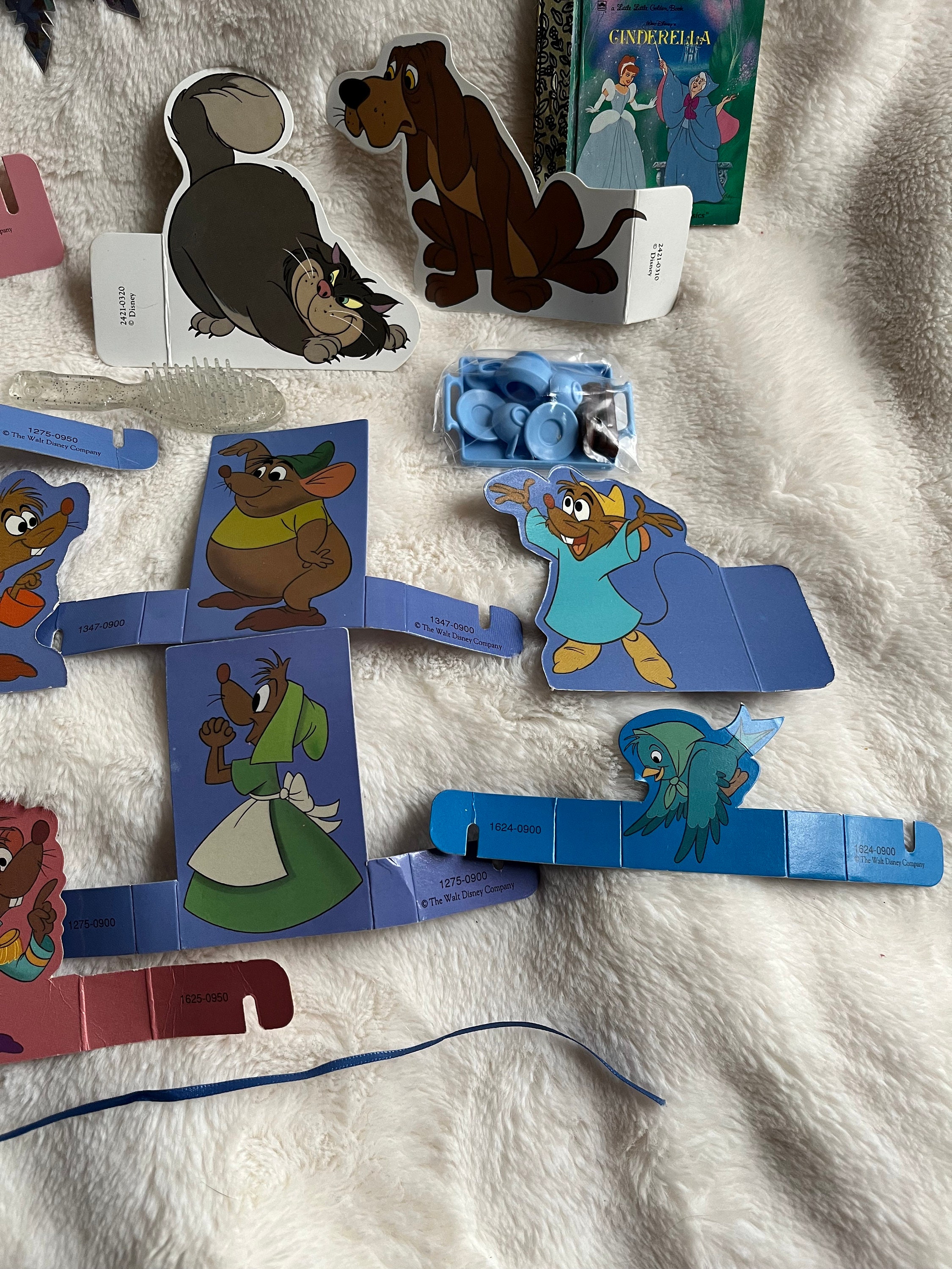 HTF VTG 1991 Mattel Cinderella Paper Doll Punch Outs & Accessories ...