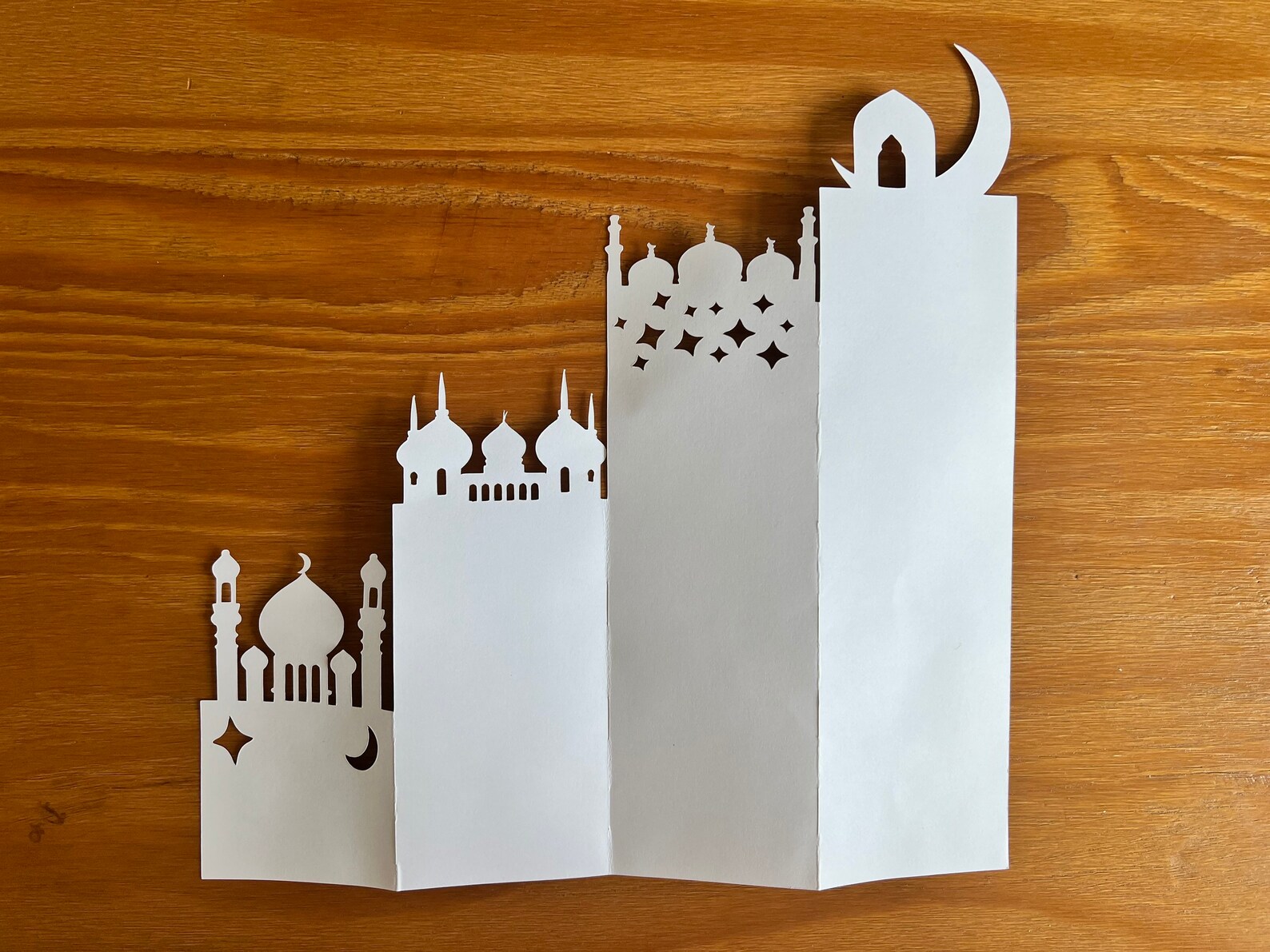 Eid Mubarak Digital Cut File Card | | Eidi Card | 3D Mosque Card | 3D ...