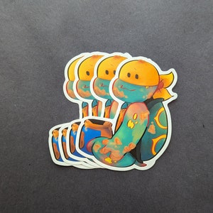 ROTTMNT Turtle Tot Mikey Sticker - Etsy