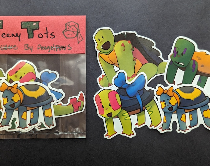 ROTTMNT Teeny Tot Stickers - Etsy
