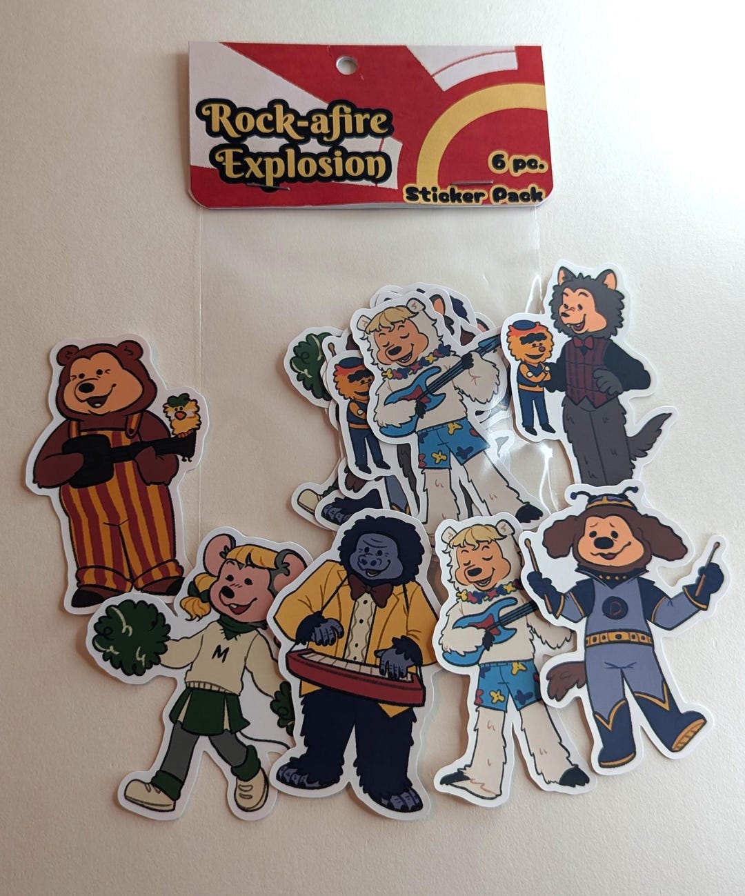 Rock-afire Explosion Sticker Pack - Etsy