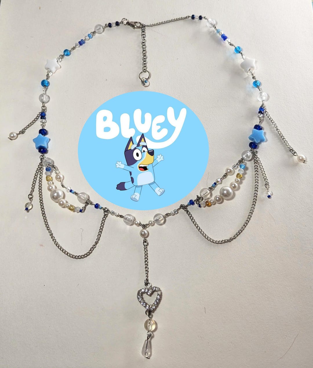 Bluey Beaded Necklaces - Etsy