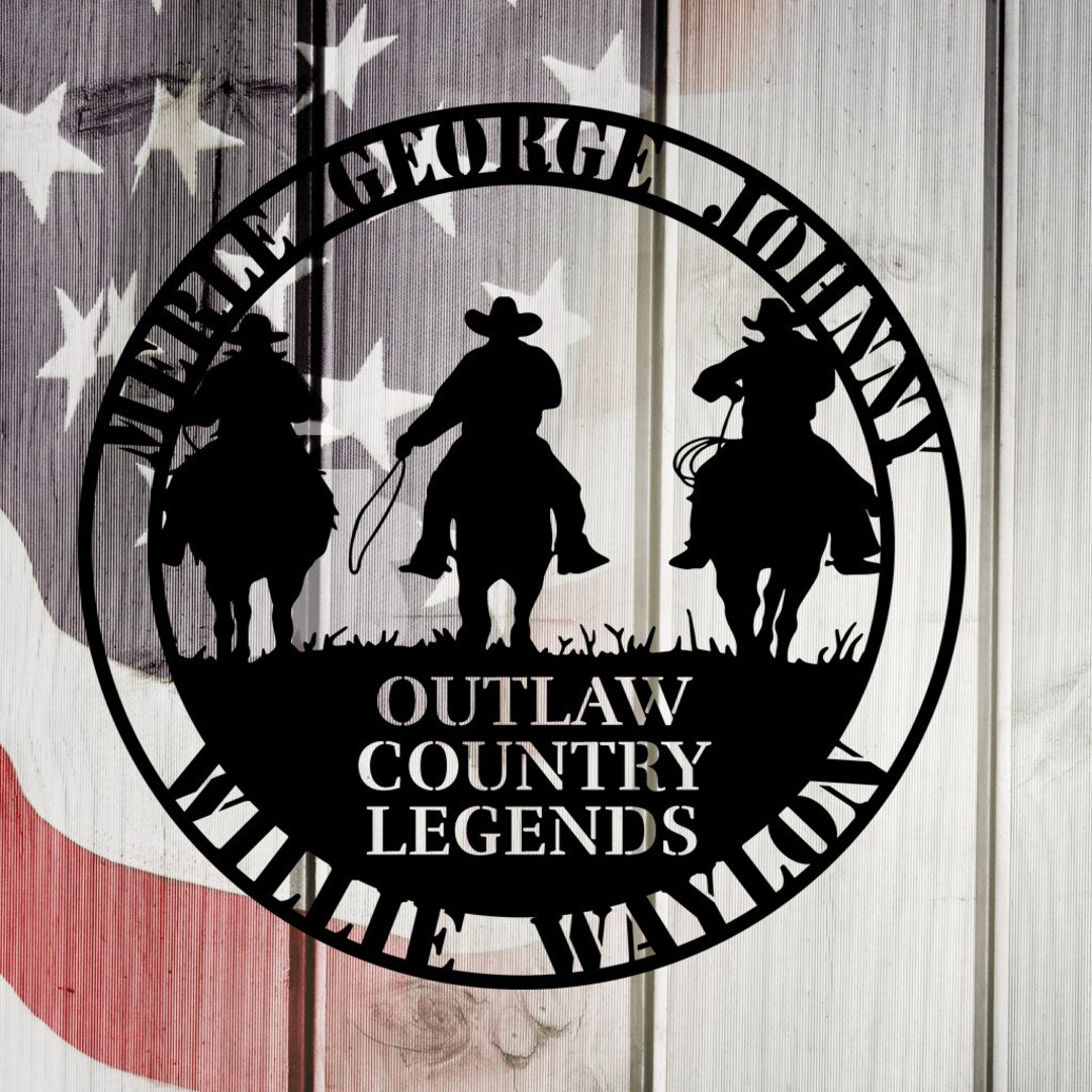 Personalized Outlaw Country Legends Metal Art - Etsy