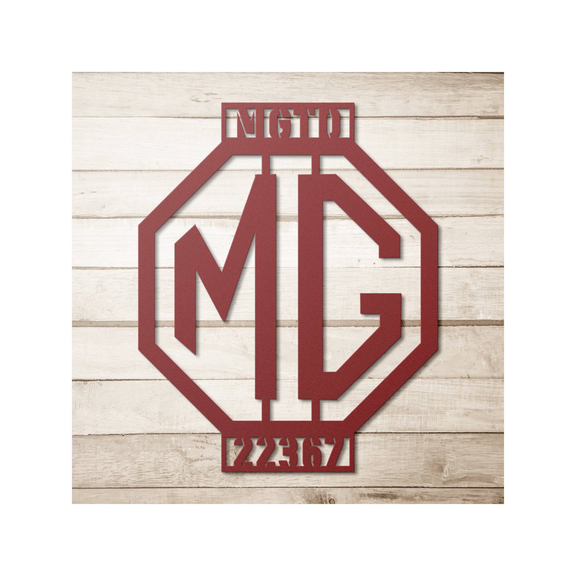 MG Metal Sign: Classic British Car Art, Indoor/outdoor Decor - Etsy
