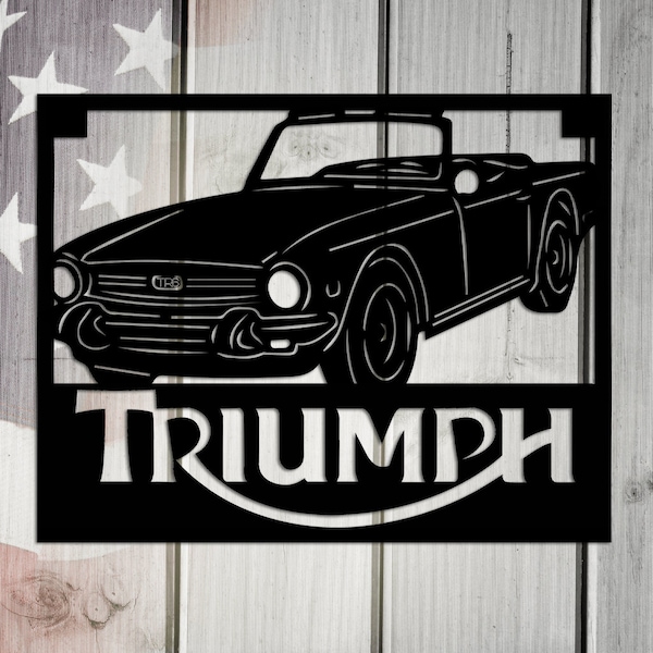 Triumph Tr6 Metal Sign - Etsy
