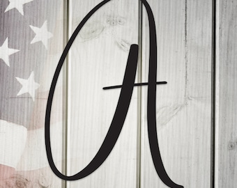 Script Letters / Monogram / Metal Signs / Rustic Sign / Wall Art / Wall ...