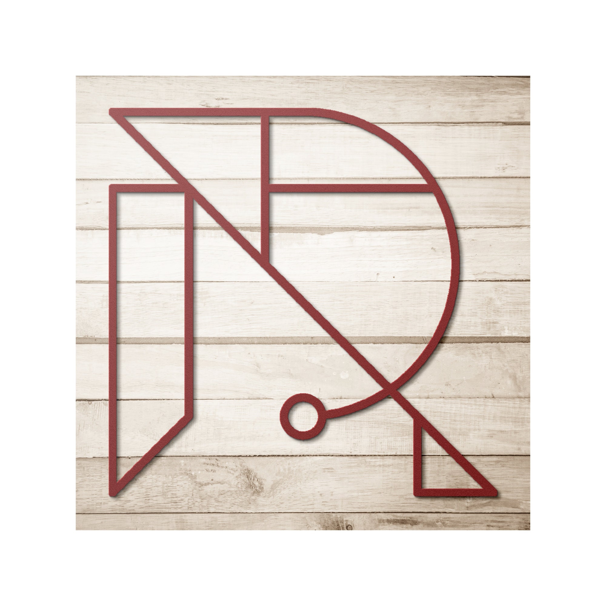 Letter R, Your Initial, Art Deco Letters, Monogram, Metal Signs, Rustic ...