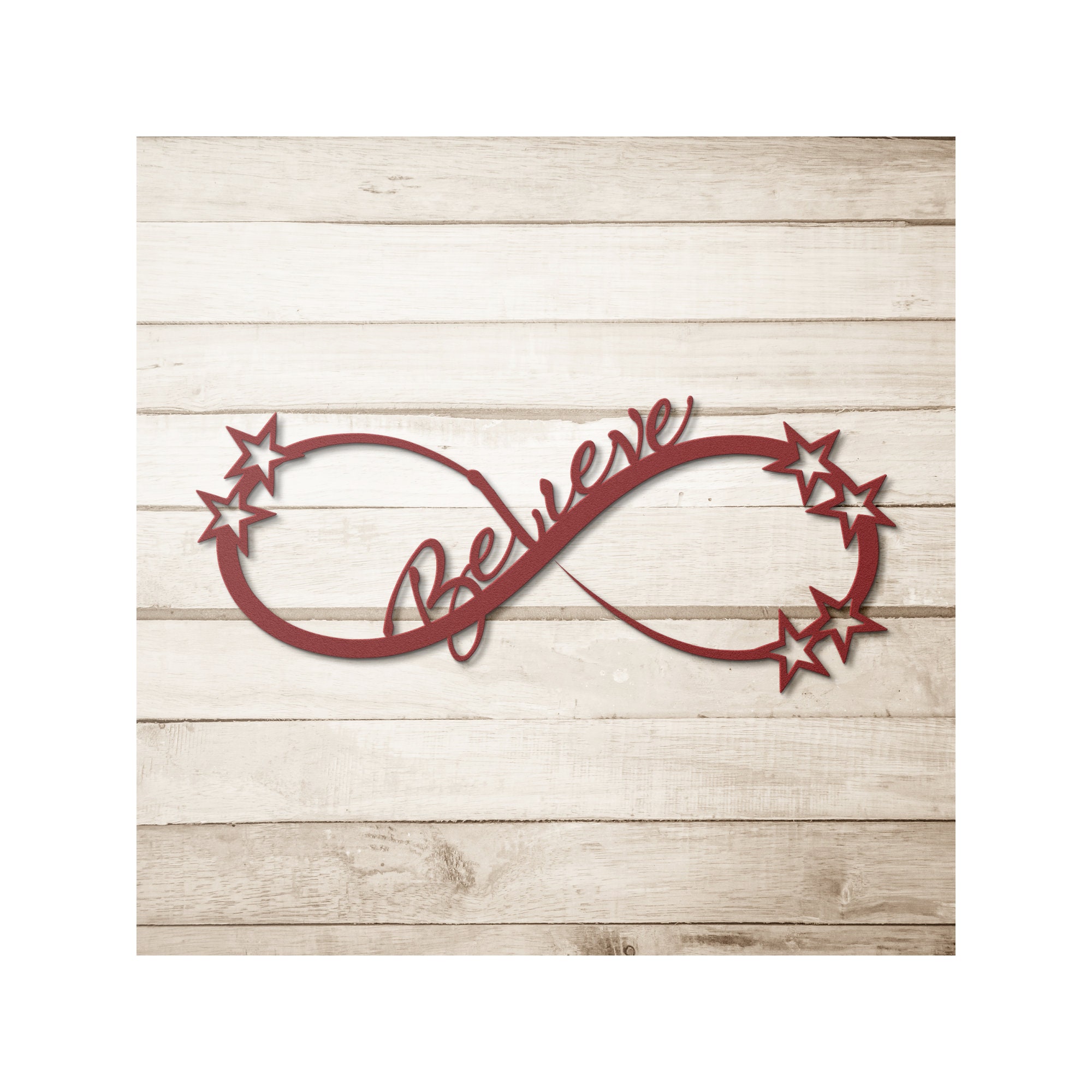 Infinity Believe Metal Wall Art - Etsy