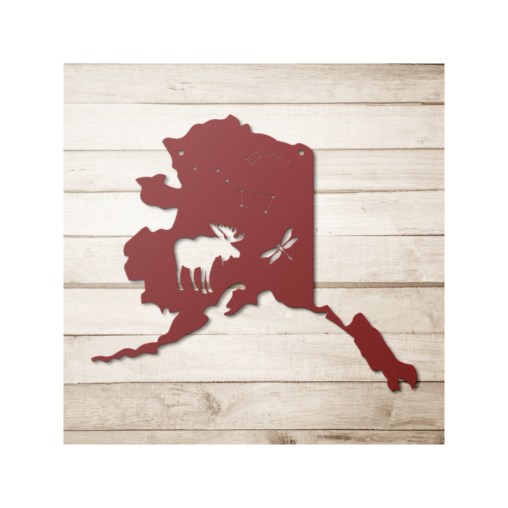 The Last Frontier Metal Art, Alaska Metal Art, Country Metal Art ...