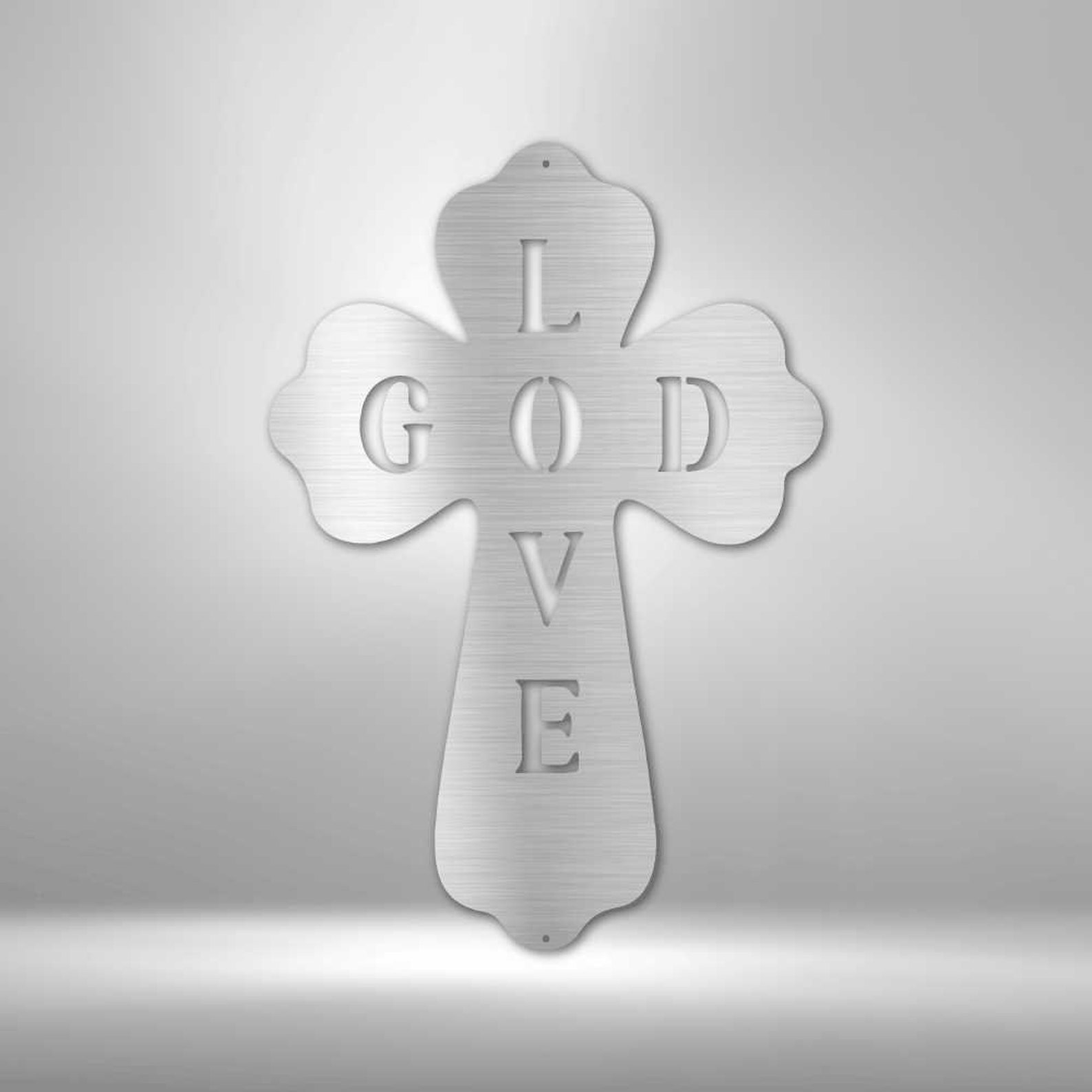 Faith-themed God Love Art, Indoor or Outdoor Metal Sign, Unique USA ...