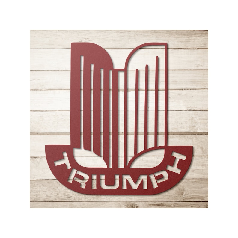Classic British Car Metal Art Triumph Badge - Etsy