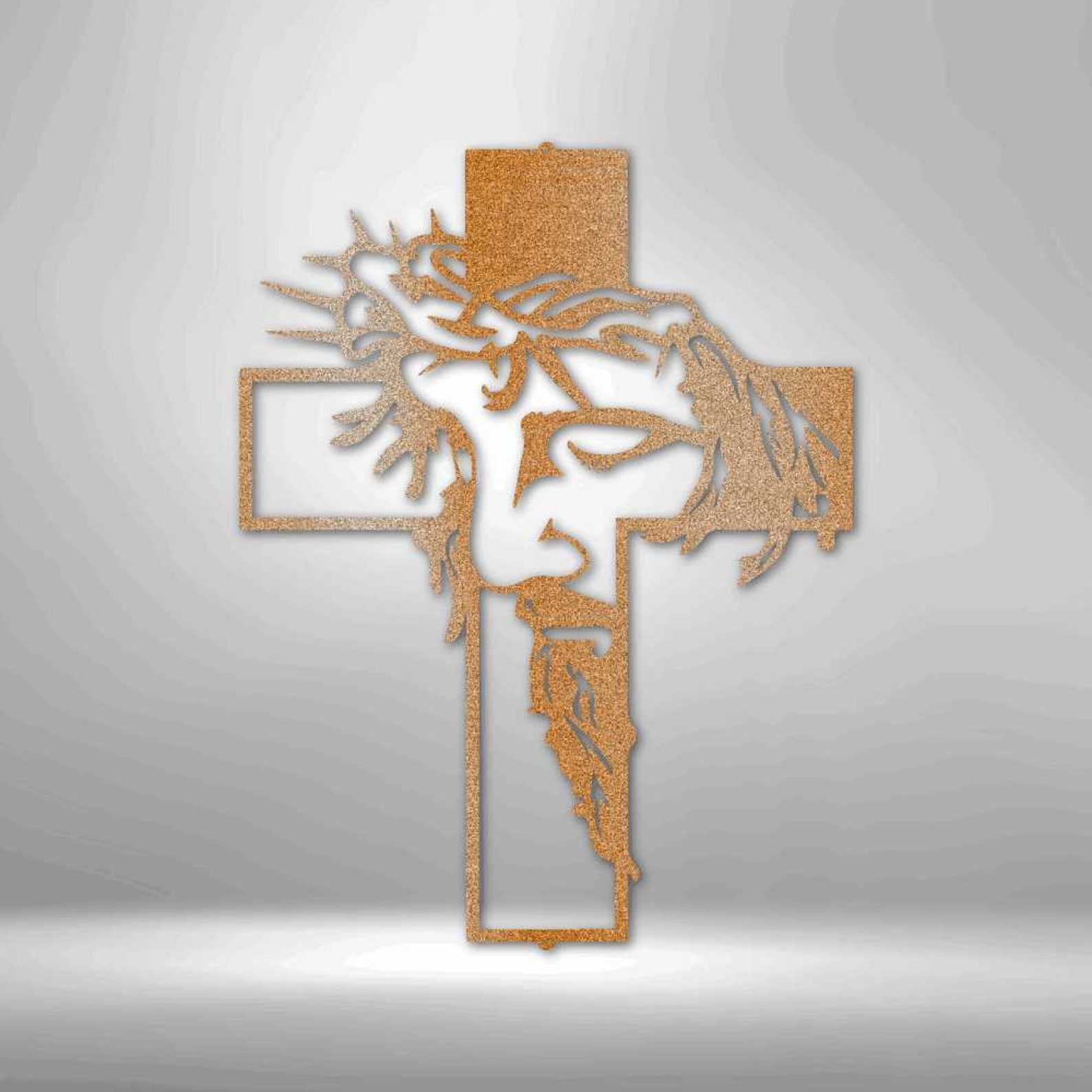 Christ Cross Art, Indoor or Outdoor Metal Sign, Unique USA Metal Art ...