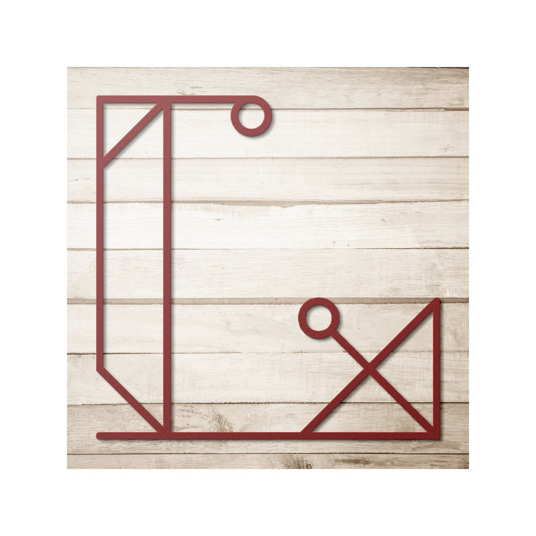 Letter L, Your Initial, Art Deco Letters, Monogram, Metal Signs, Rustic ...