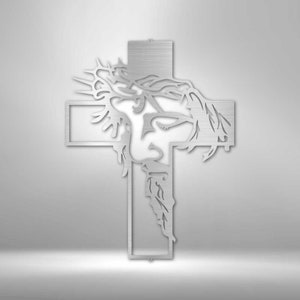 Christ Cross Art, Indoor or Outdoor Metal Sign, Unique USA Metal Art ...