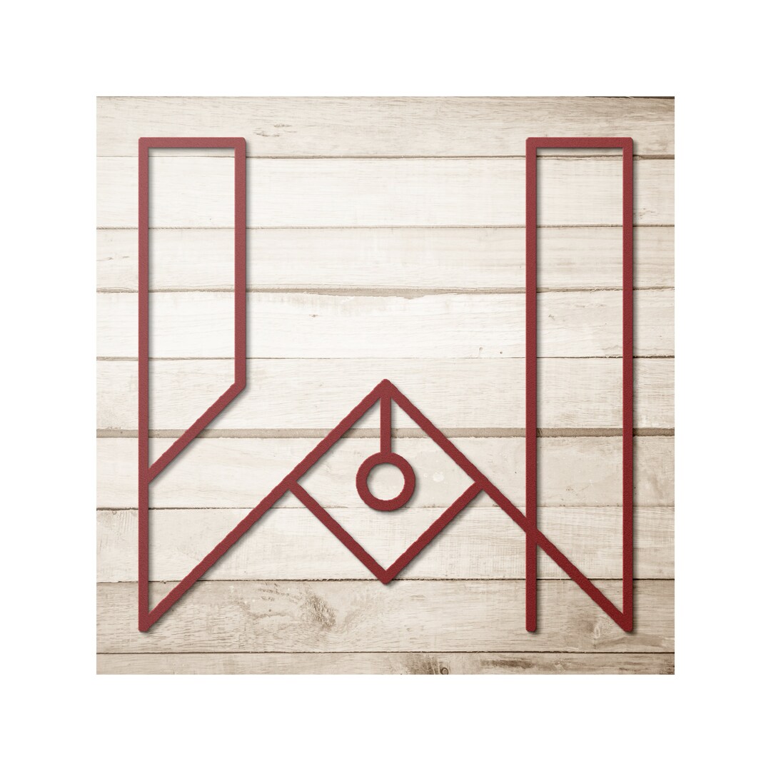 Letter W, Your Initial, Art Deco Letters, Monogram, Metal Signs, Rustic ...