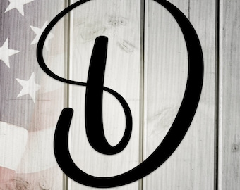 Letter G, Your Initial, Script Letters, Monogram, Metal Signs, Rustic ...