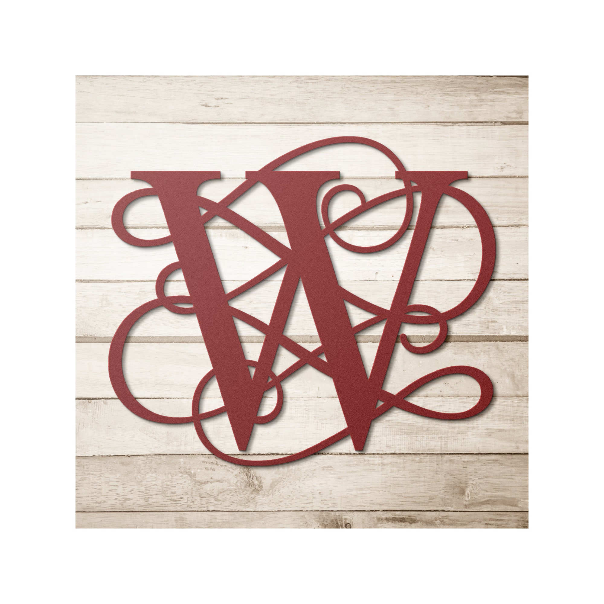 Letter W, Your Initial, Elegant Letters, Monogram, Metal Signs, Rustic ...
