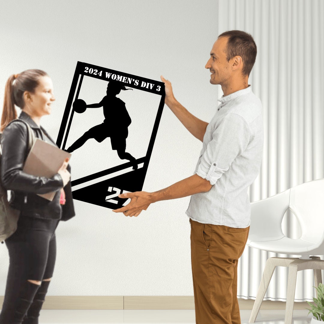 Personalized Basketball Metal Art, Basketball Wall Decor, Gift for ...