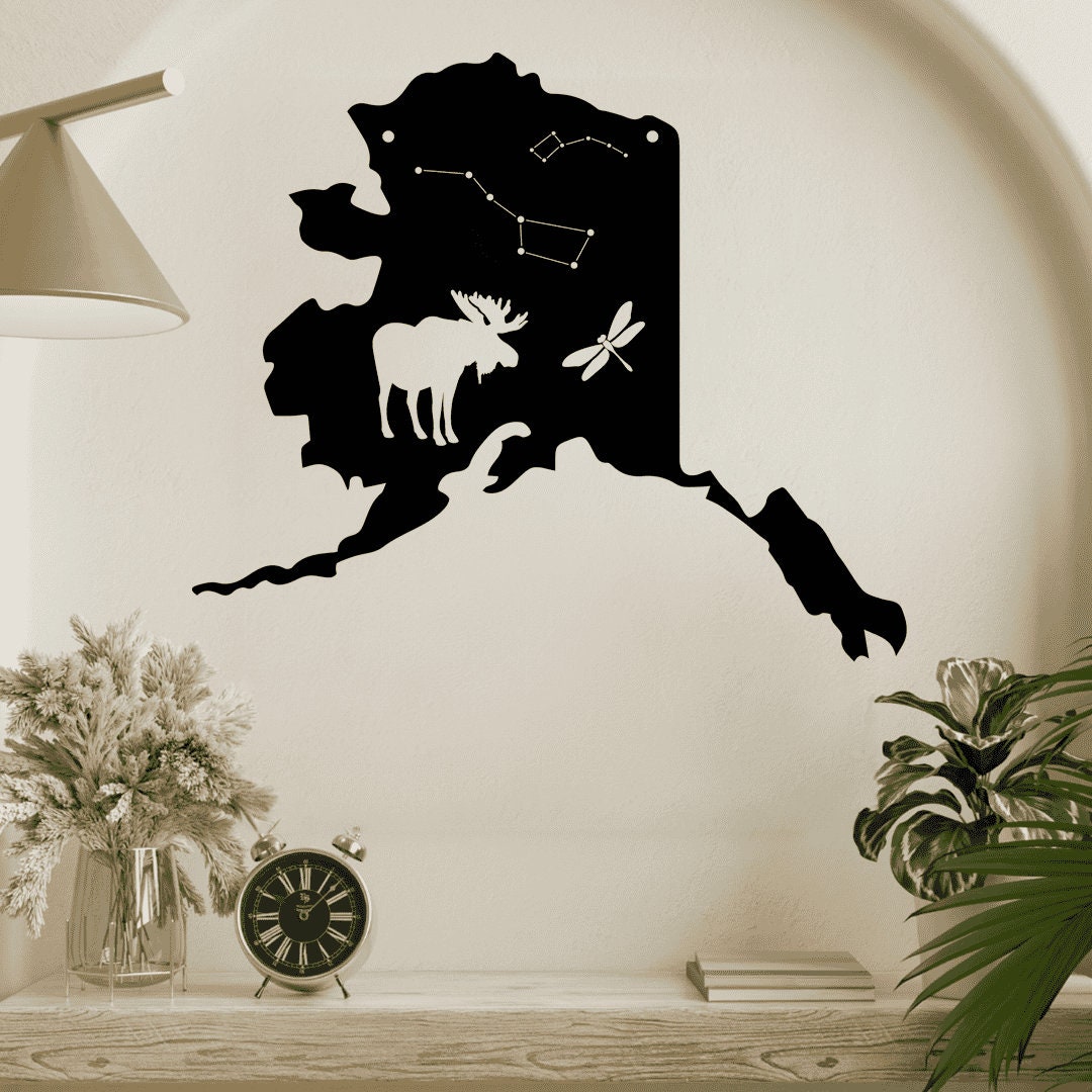 The Last Frontier Metal Art, Alaska Metal Art, Country Metal Art ...