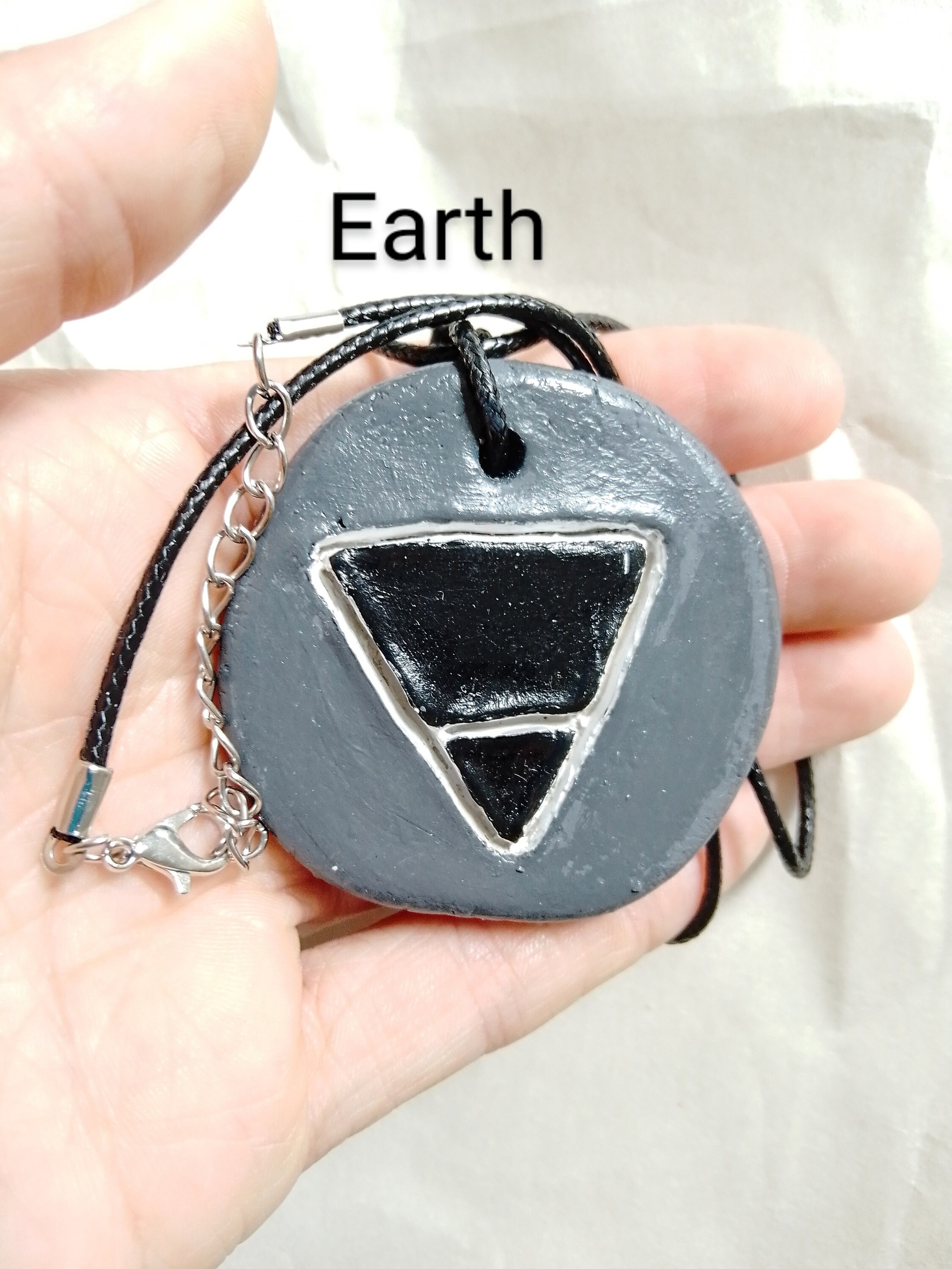 Clay Element Symbol Pendant, Clay Witchcraft Pendant, Spiritual ...