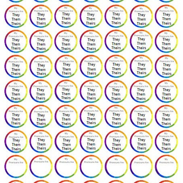 Pronoun Pins - Etsy
