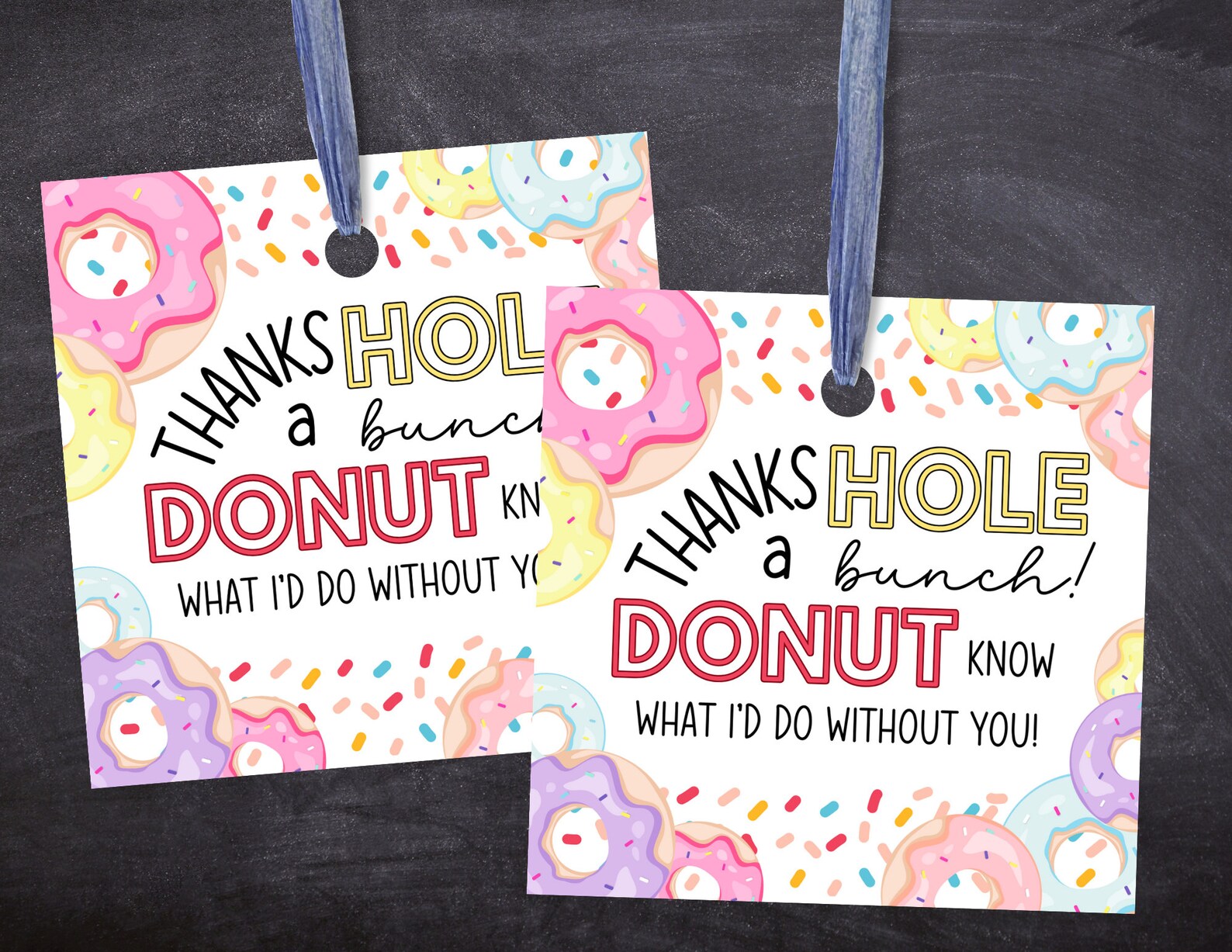 Teacher Appreciation Tag, Donut Teacher Appreciation Week Tag ...