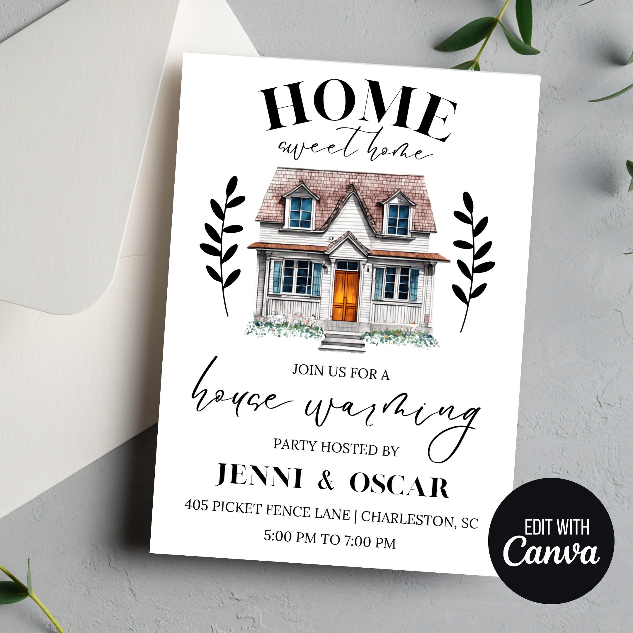 Editable House Warming Invitation House Warming Party Housewarming ...