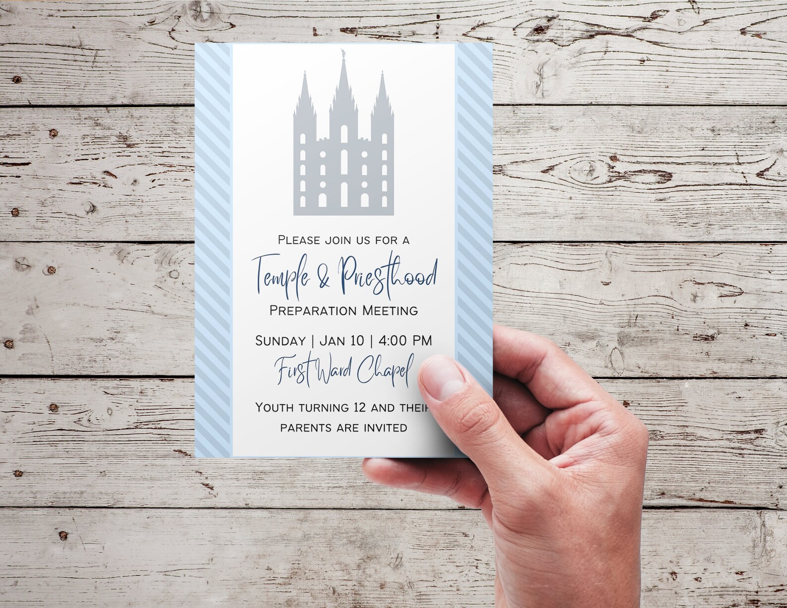Temple and Priesthood Preview Invitation | LDS Temple and Priesthood ...