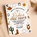 First Rodeo Birthday Invitation Template Boy Rodeo Invite First ...
