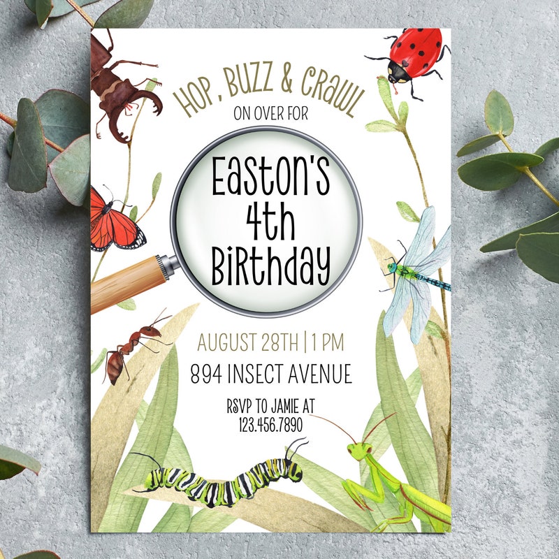 Bug Birthday Party - Etsy