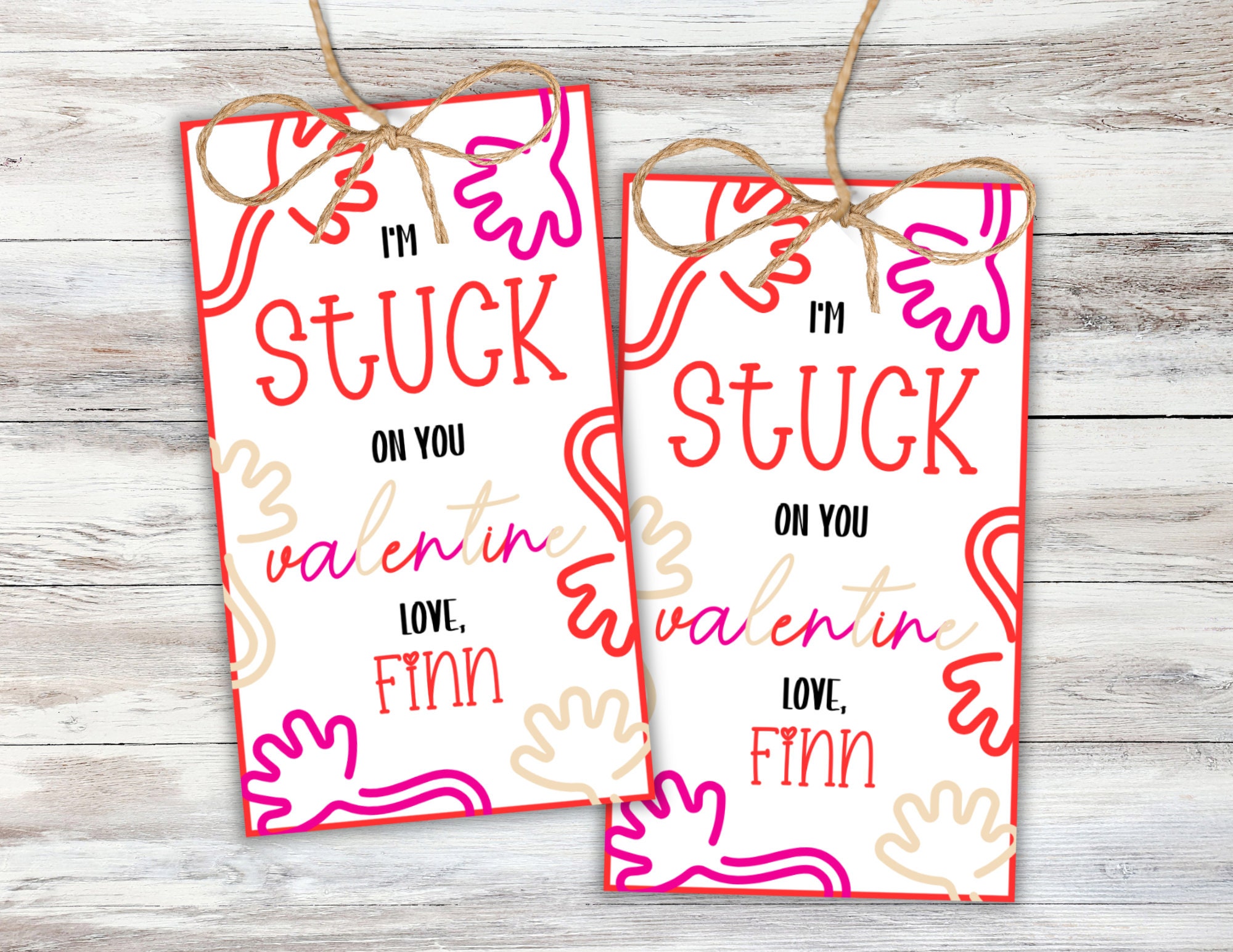 Sticky Hand Valentines | Sticky Hand Valentine Cards | Sticky Hand ...