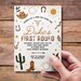 First Rodeo Birthday Invitation Template Boy Rodeo Invite First ...