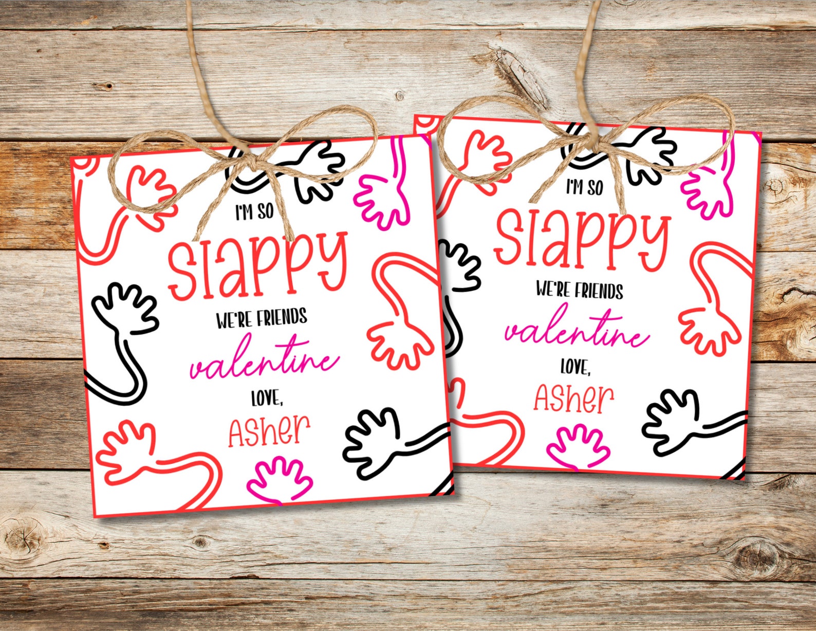 Sticky Hand Valentines Sticky Hand Valentine Cards Sticky Hand ...