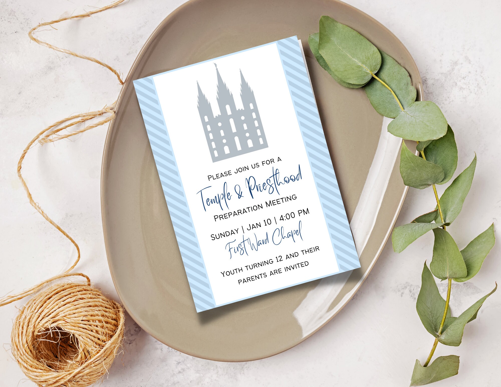 Temple and Priesthood Preview Invitation | LDS Temple and Priesthood ...