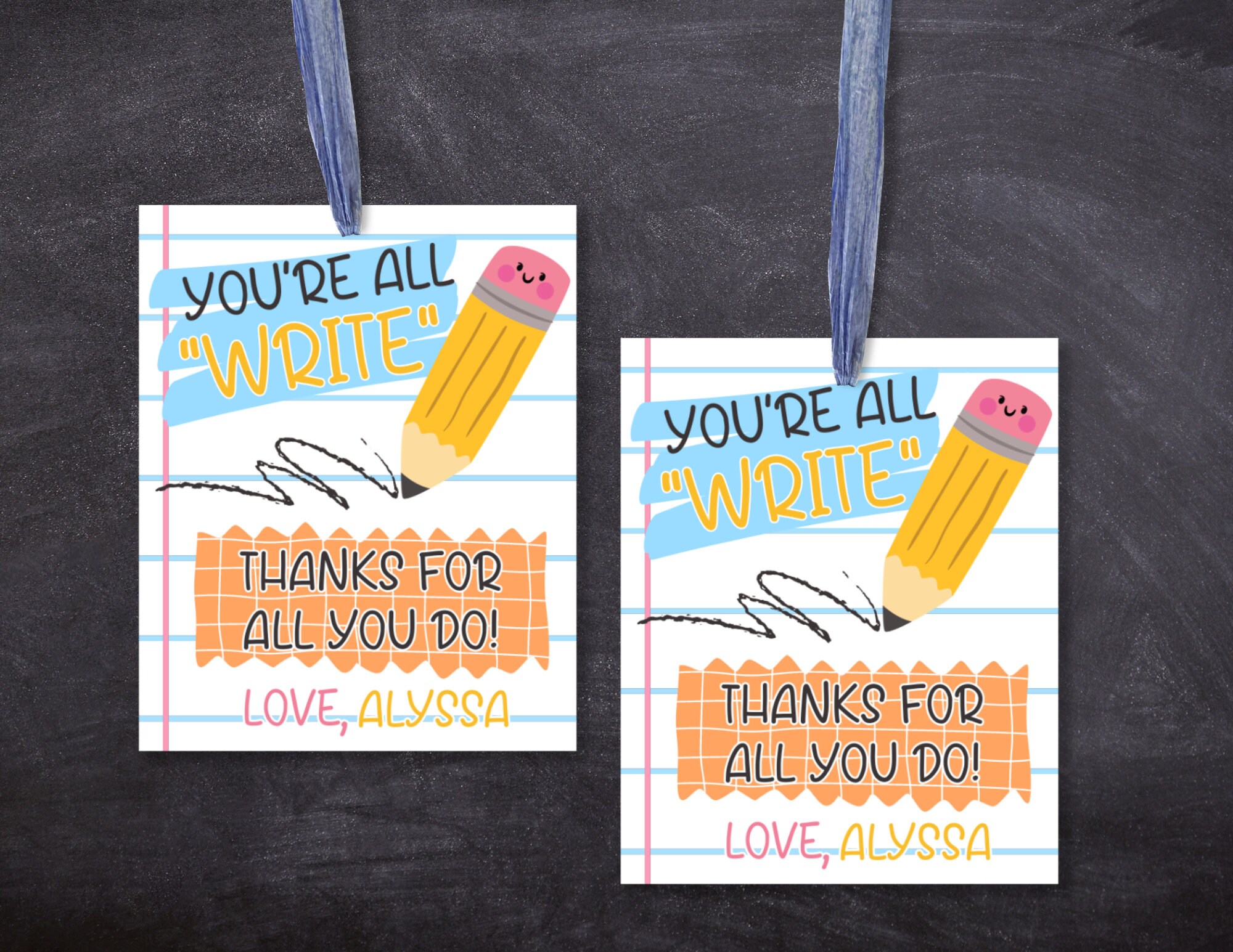 Teacher Appreciation Gifts Tags, Pencil Teacher Appreciation Week Tag ...