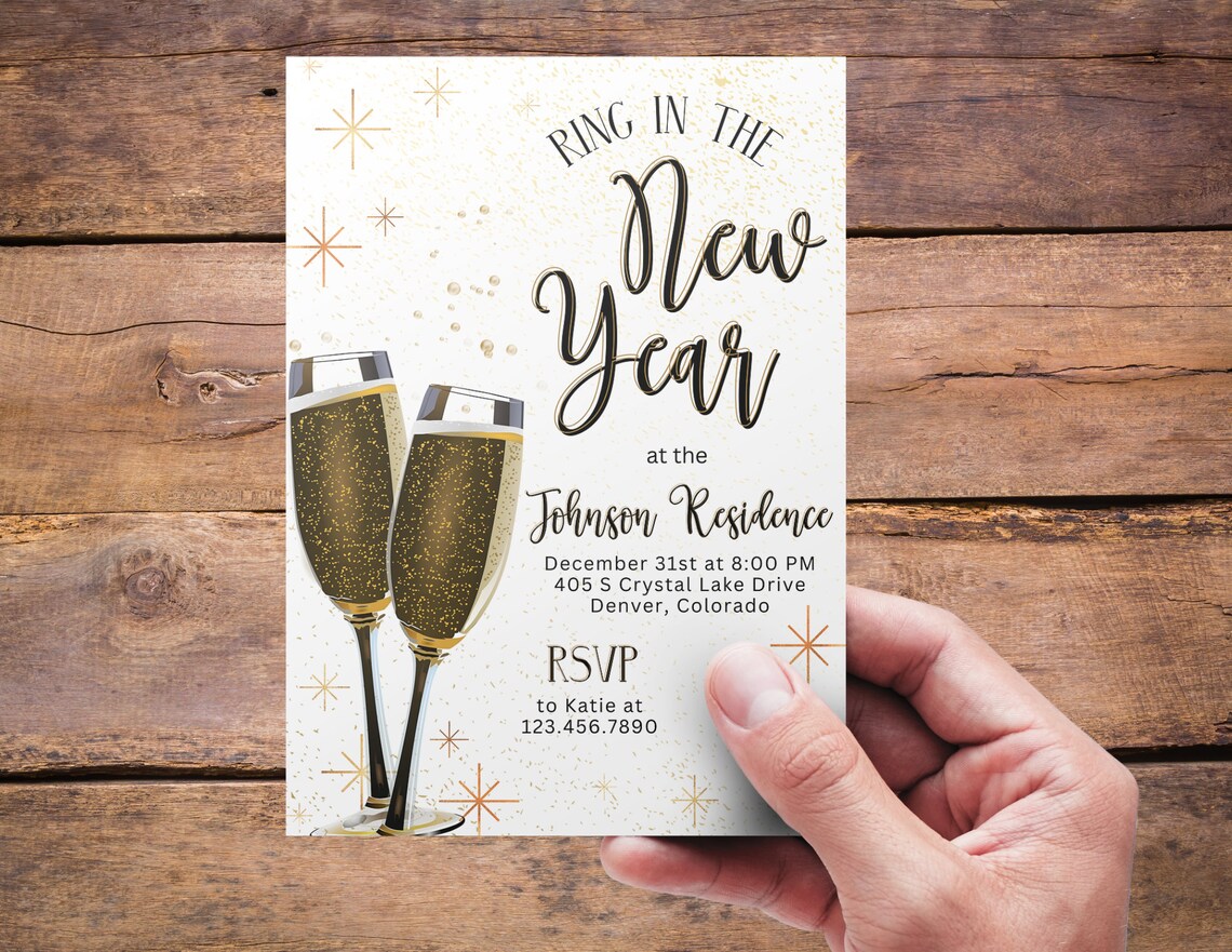 New Years Eve Party Invitation New Years Eve Invitation - Etsy