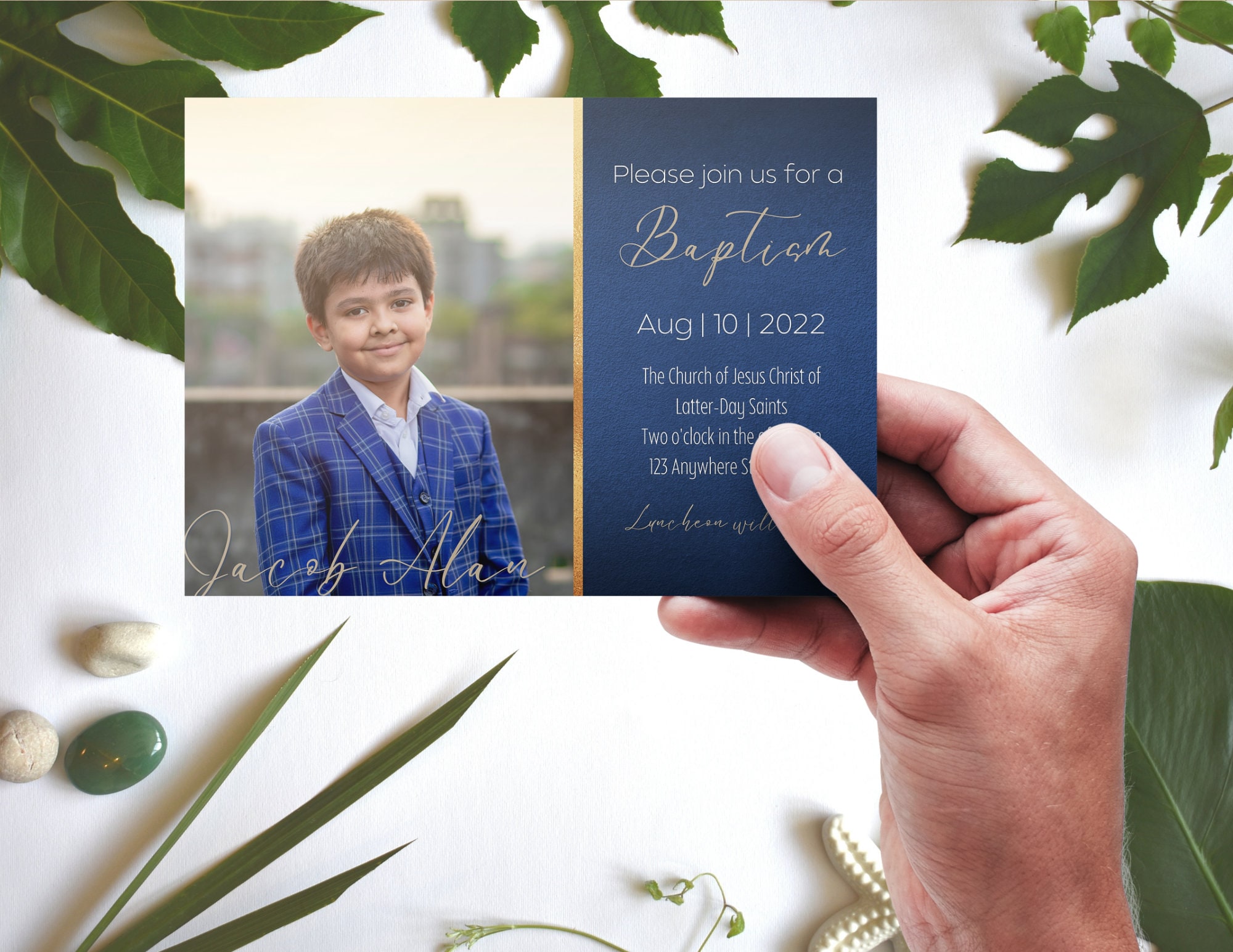 LDS Baptism Invitation Template | LDS Baptism Announcement | Latter-day ...